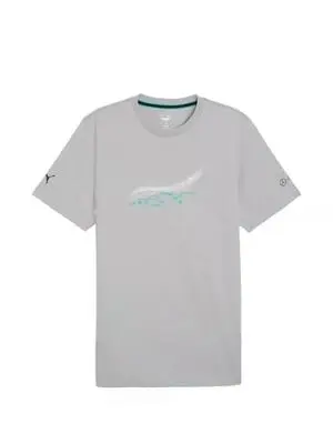 PUMA X Mercedes Amg Petronas F1 Team Graphic-print Round-neck T-shirt - Grey