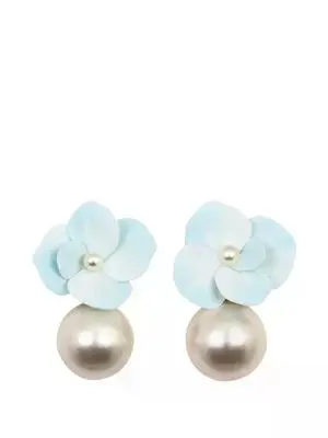JENNIFER BEHR Floral-motif Earrings - Blue