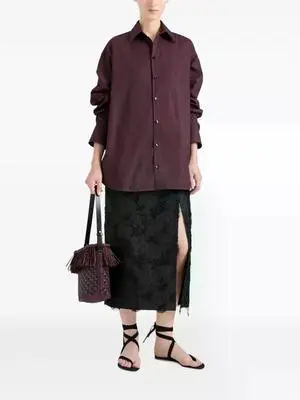 Proenza Schouler Dalma Jacquard Midi Skirt - Black