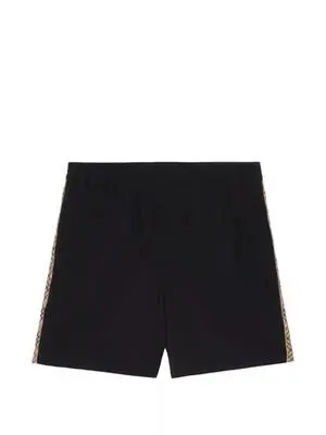 Burberry Check Trim Swim Shorts - Black