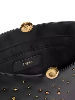 Furla Sfera Studded Leather Shoulder Bag