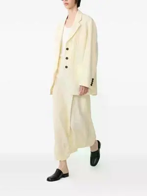 Studio Nicholson Bryde Button Patch Pocket Skirt - Yellow