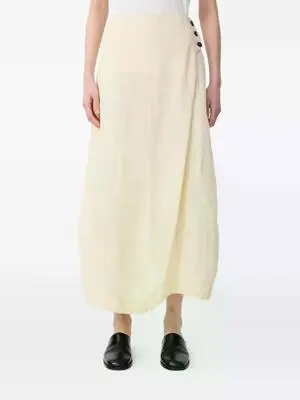 Studio Nicholson Bryde Button Patch Pocket Skirt - Yellow