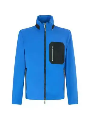 MOORER Zip Pocket Jacket - Blue