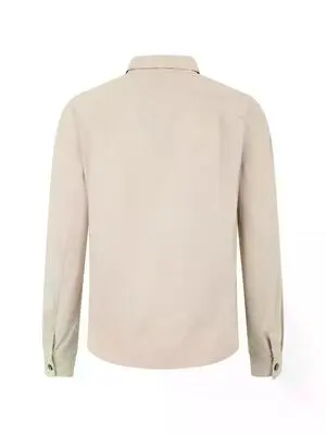 MOORER Light Beige Pocket Button Jacket - Neutrals