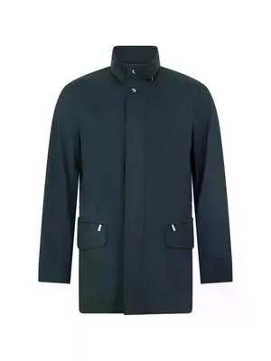 MOORER High-collar Padded Jacket - Blue