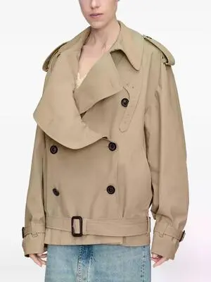 MAISON MARGIELA Folded Collar Cotton Caban