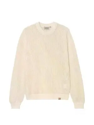 Carhartt Work In Progress Stockton Open-knit Sweatshirt - Neutrals