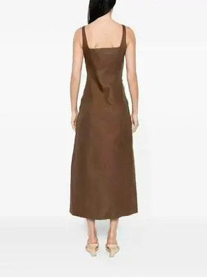 Maje Maxi Dress With Floral Cut-outs And Gold-tone Eyelets