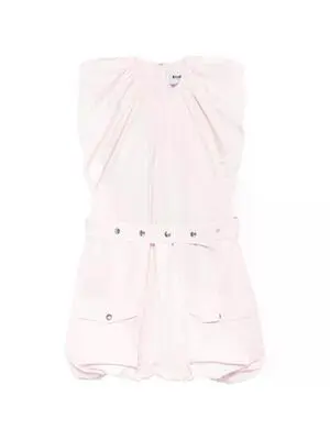 MSGM Pocket Belted Mini Dress - Pink