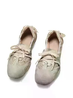Acne Studios Lace-up Suede Shoes - Grey