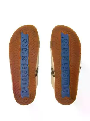 Burberry Raffia-effect Urchin Sandals - Neutrals