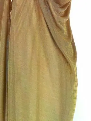 Alberta Ferretti Draping Back Slit Maxi Dress