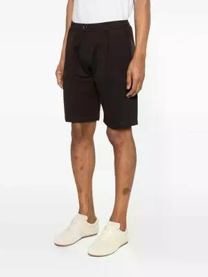 KIRED Pleated Knee-length Shorts - Brown