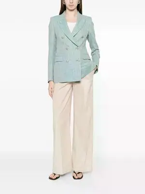 VIA MASINI 80 Wide-leg Trousers - Neutrals