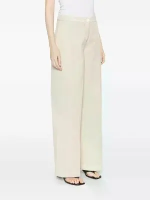 VIA MASINI 80 Wide-leg Trousers - Neutrals