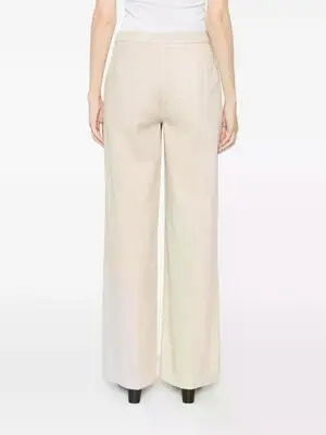 VIA MASINI 80 Wide-leg Trousers - Neutrals