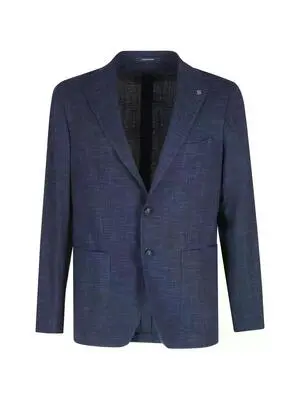 Tagliatore Montecarlo Button Single-breasted Blazer - Blue