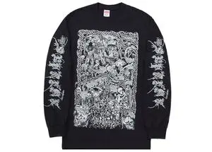 Supreme Wombat Long Sleeve Tee Shirt - Black
