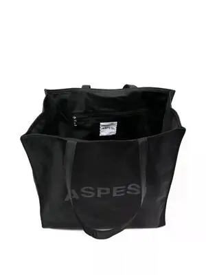 Aspesi Logo-print Tote Bag - Black