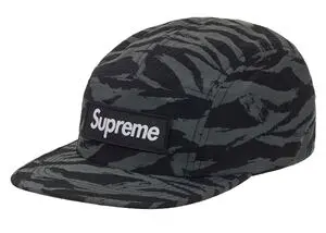 Supreme Tiger Camo Ripstop Camp Cap - Black