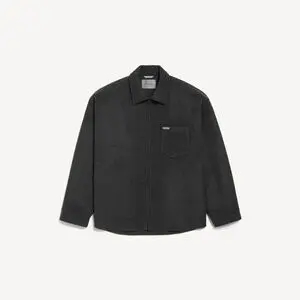 Balenciaga Brushed Wool Overshirt - Grey