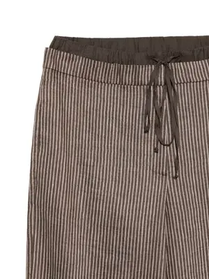 ALYSI Striped Trousers - Brown