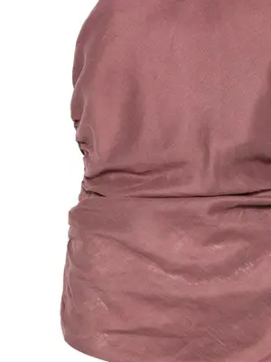 SEMICOUTURE Becka Linen Top - Red