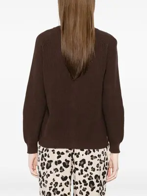 BEYOU Cotton And Cashmere Cardigan - Brown