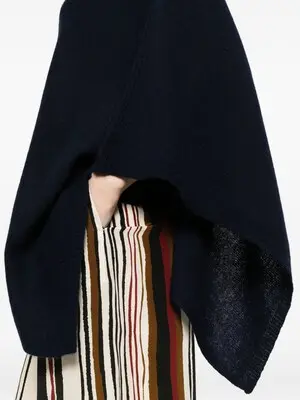 BEYOU Draped Poncho - Blue