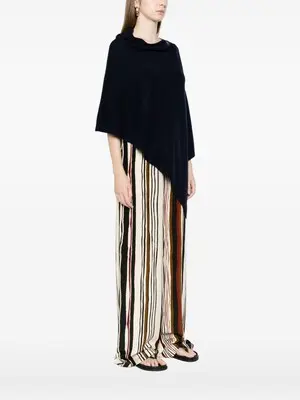 BEYOU Draped Poncho - Blue