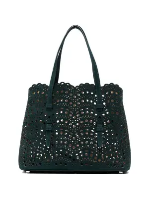 Alaïa Mina 25 Leather Handbag - Blue