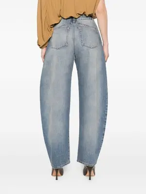 Alaïa Round Denim Jeans - Blue