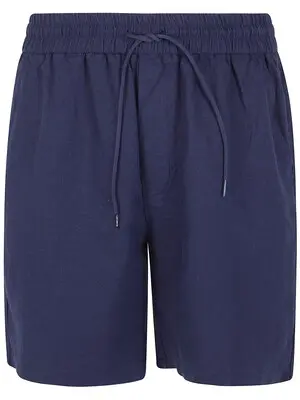 LES DEUX Otto Linen Shorts - Blue