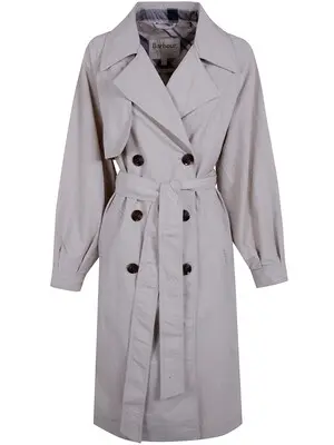 Barbour Layla Showerproof Trench Jacket - Gray