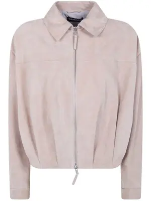 DRHOPE Suede Bomber - Beige
