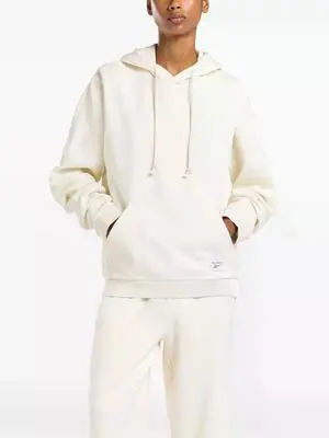 REEBOK Logo-patch Pouch-pocket Hoodie