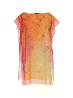 Pinko Polka Bird Beach Cover-up - Orange