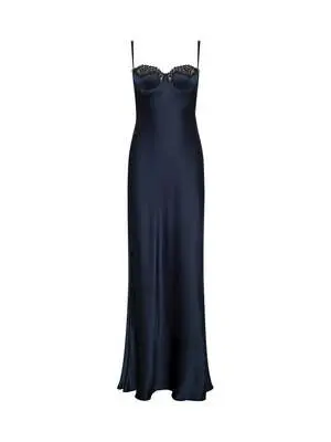 L'Agence Shayla Silk Lace Gown