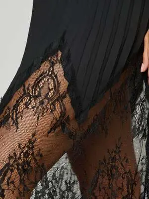 L'Agence Adalynn Maxi Dress With Lace Trim