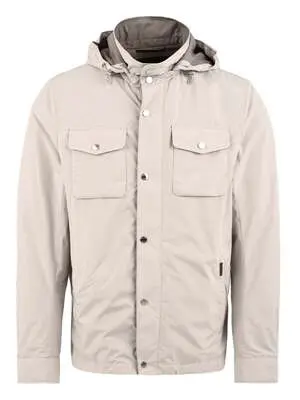 MOORER Buttoned Jacket With Hood