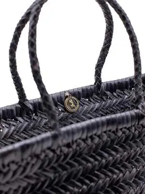 Dragon Diffusion Handwoven Basket Tote - Black