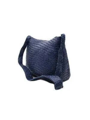 Dragon Diffusion Santa Marta Woven Buffalo Leather Bag - Blue