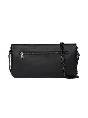 Zadig&Voltaire Leather Clutch With Metal Chains