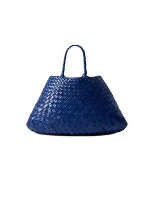Dragon Diffusion Santa Croce Handwoven Basket - Blue