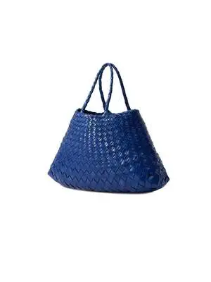 Dragon Diffusion Santa Croce Handwoven Basket - Blue