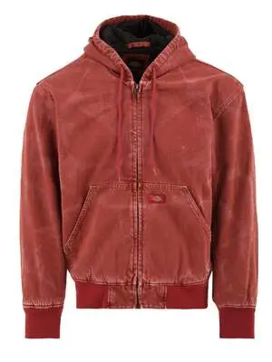 Dickies Lined Denim Hooded Bomber Jacket