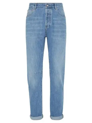 Brunello Cucinelli Lightweight Denim Five-pocket Trousers