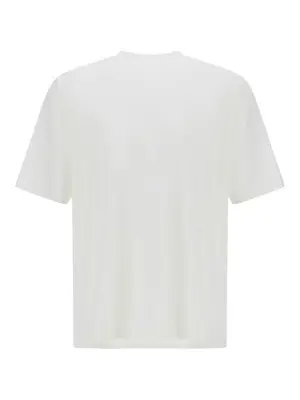 Herno Stretch-cotton Jersey T-shirt With Scuba Details - White