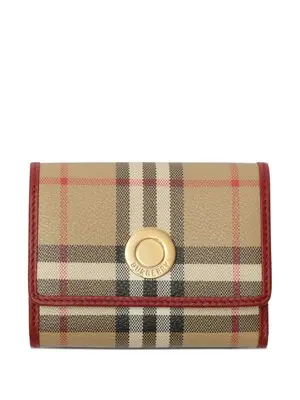 Burberry Small Check Book Wallet - Nude & Neutrals